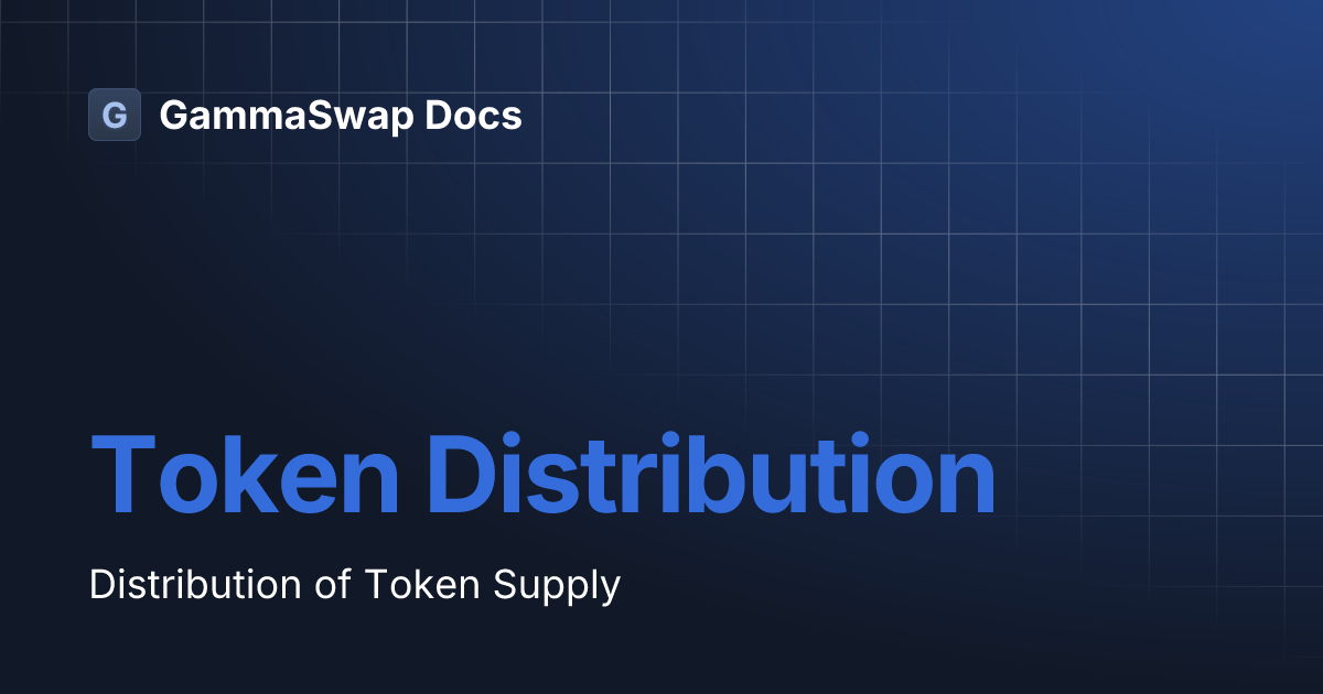 Token Distribution | GammaSwap Docs